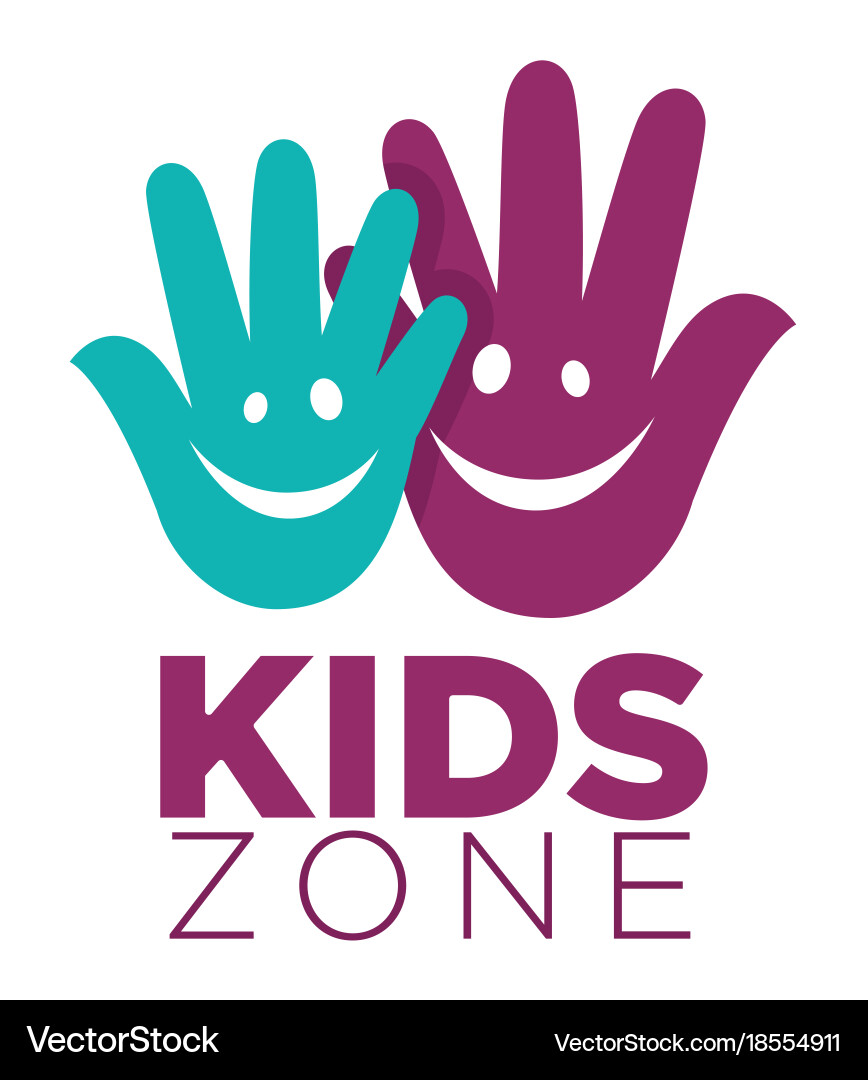 Kid zone playground or children education Vector Image