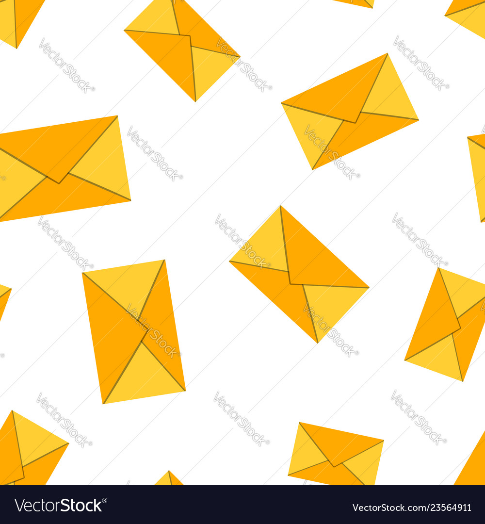 Mail envelope icon seamless pattern background Vector Image