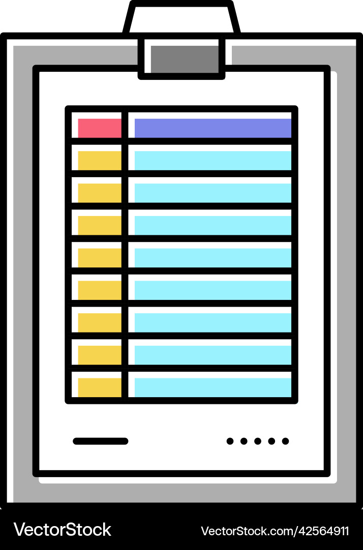 Score paper golf game color icon Royalty Free Vector Image