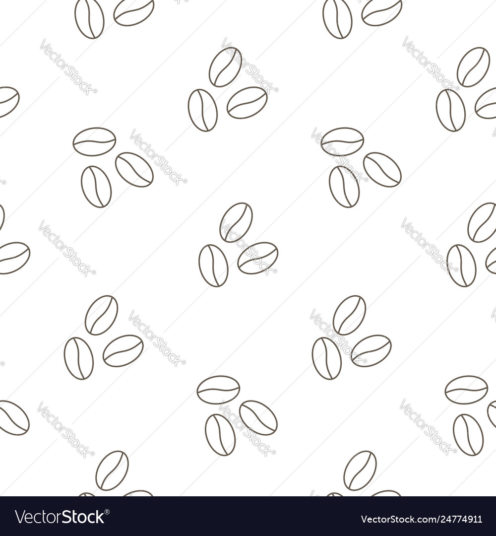 Seamless coffee pattern Royalty Free Vector Image