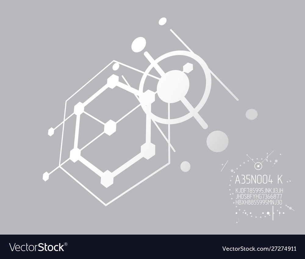 Technical plan abstract engineering draft for use Vector Image