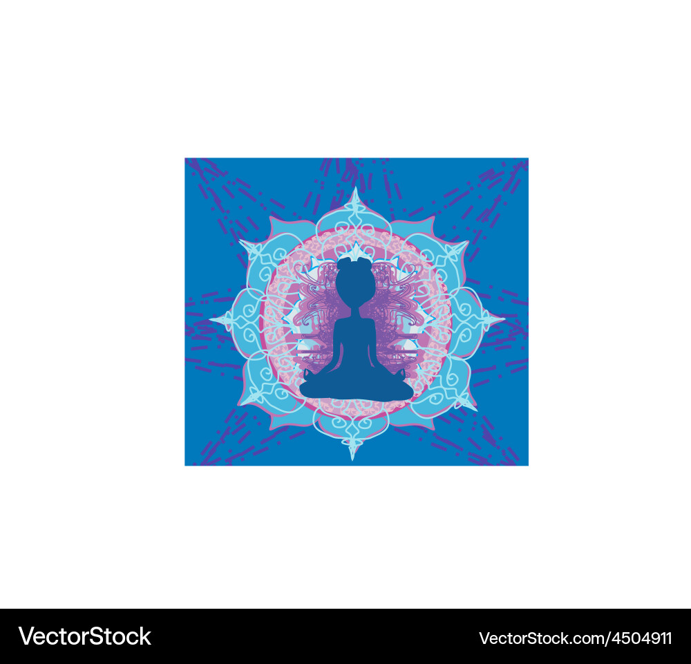 Yoga and spirituality Royalty Free Vector Image