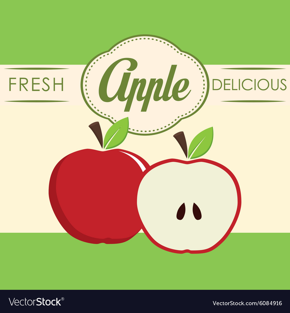 Apple design Royalty Free Vector Image - VectorStock
