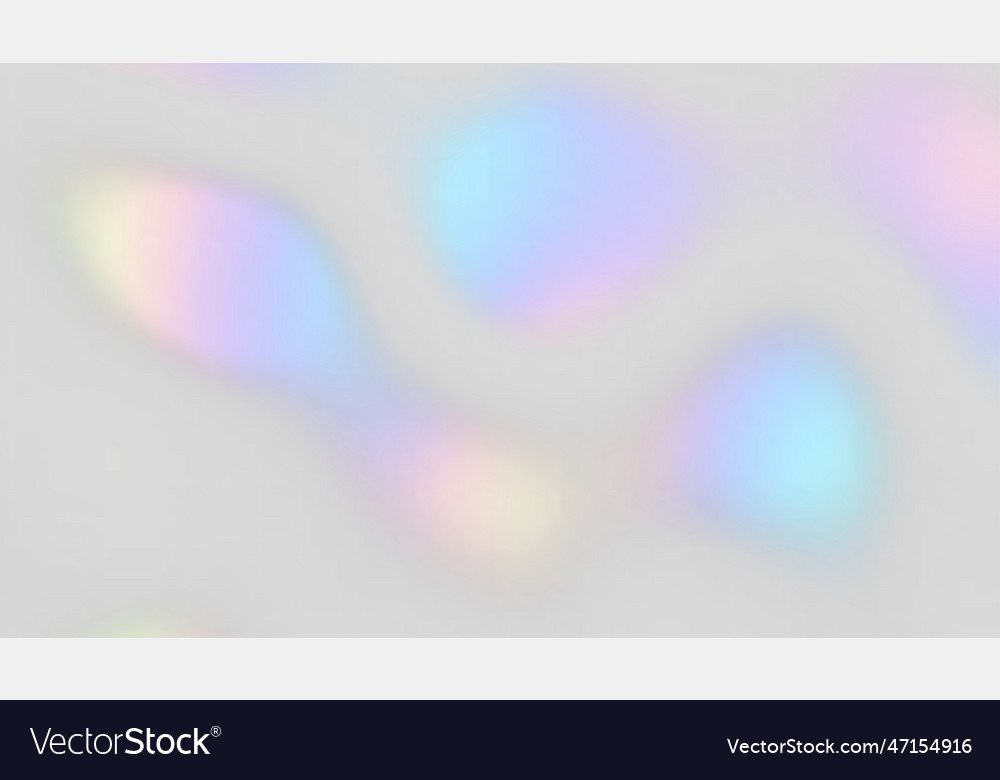 Blurred rainbow light refraction texture overlay Vector Image