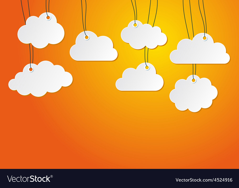 Clouds background Royalty Free Vector Image - VectorStock