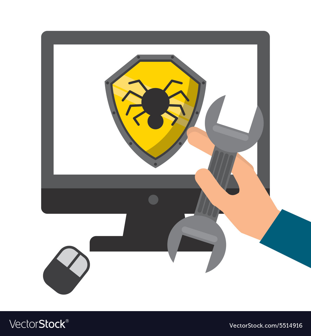 Computer repair service Royalty Free Vector Image