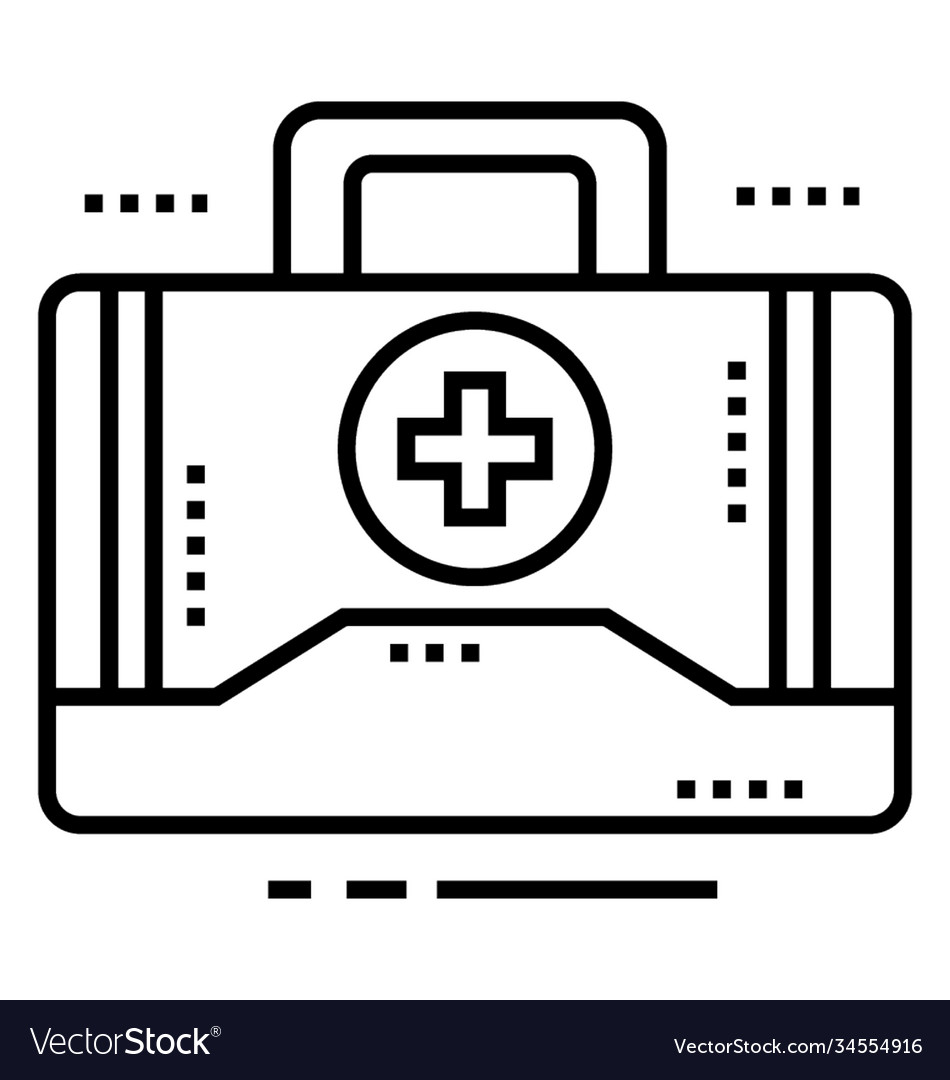 First aid kit Royalty Free Vector Image - VectorStock
