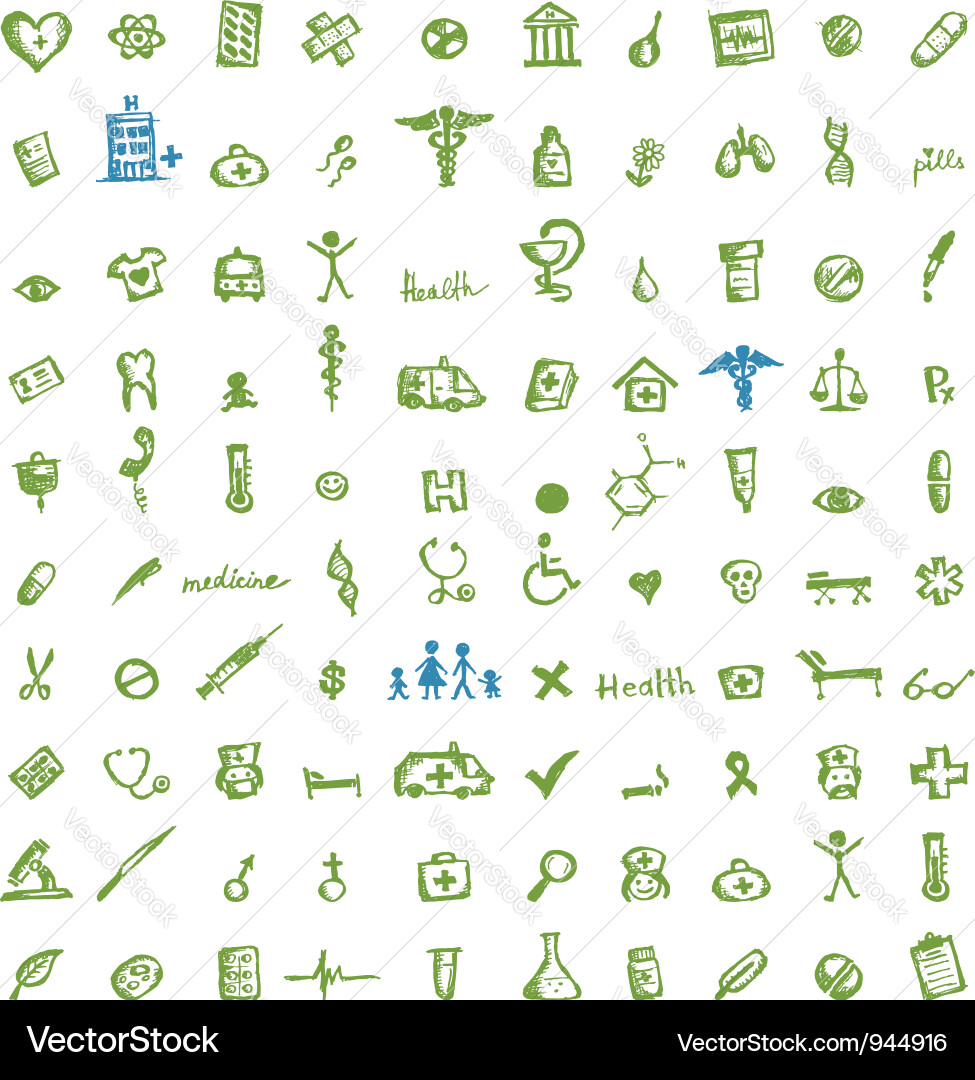 Medical icons for your design Royalty Free Vector Image
