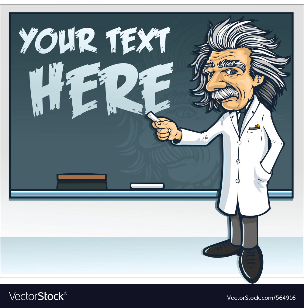 Professor genius Royalty Free Vector Image - VectorStock