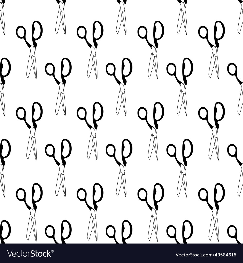 Scissors pattern Royalty Free Vector Image - VectorStock