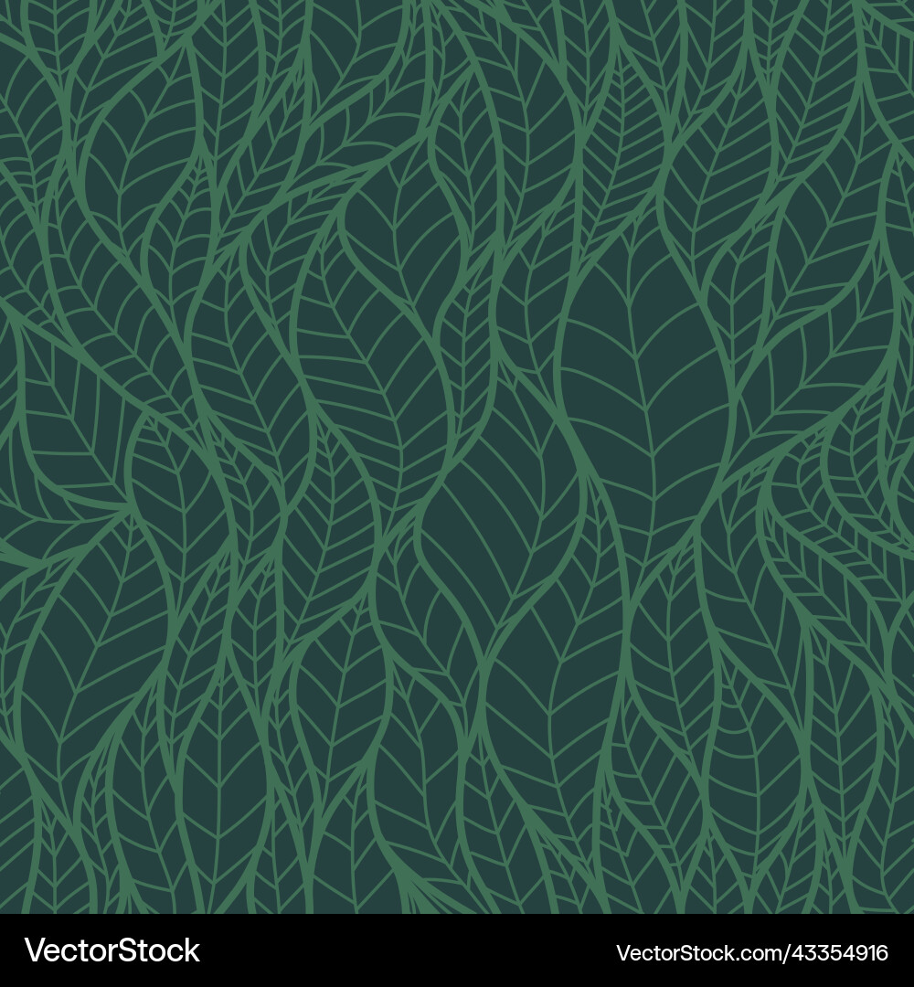 Seamless pattern with leaf Royalty Free Vector Image