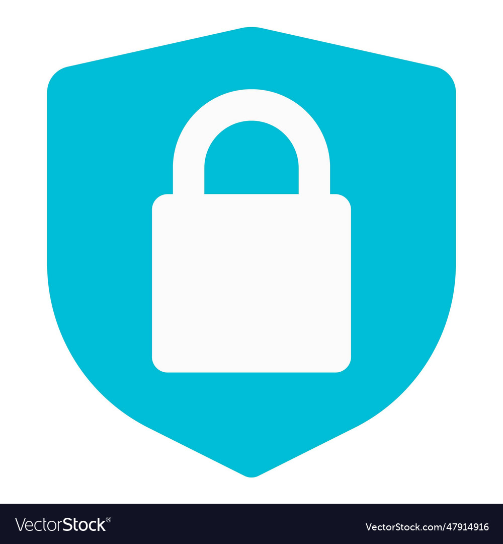 Security shield software installed for protection Vector Image Security shield software installed for protection Vector Image