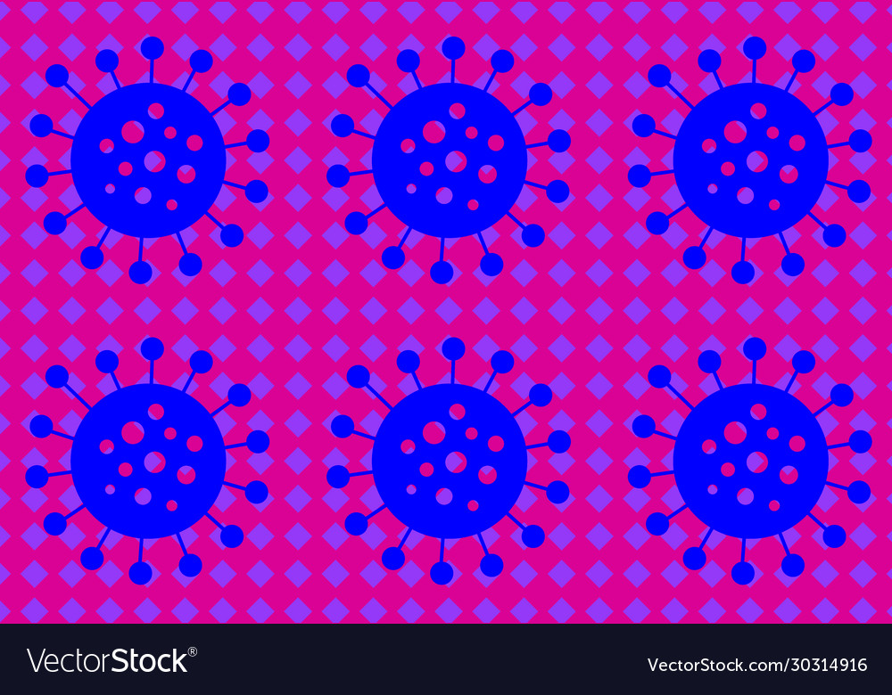 Set seamless pattern with molecule the Royalty Free Vector