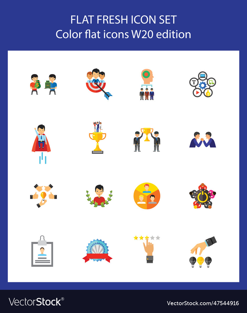 Team icon set Royalty Free Vector Image - VectorStock