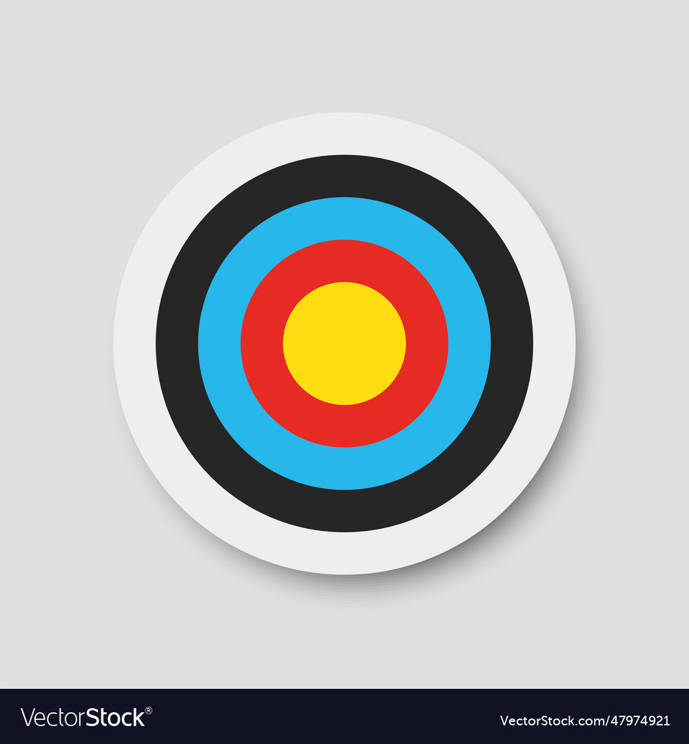 Archery target Royalty Free Vector Image - VectorStock