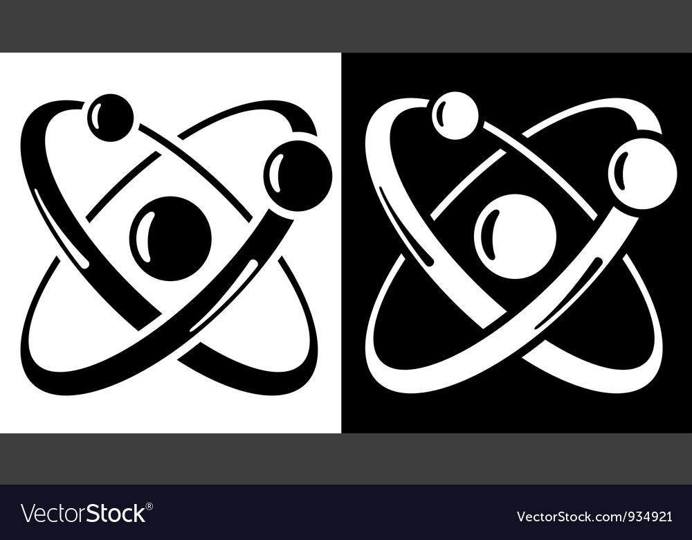 Atomic Structure Icon Royalty Free Vector Image