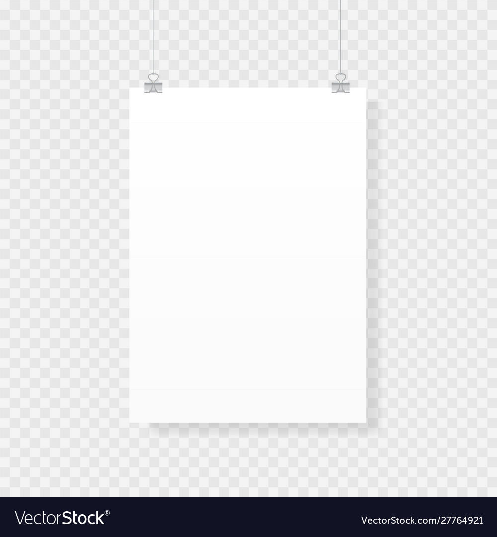 Blank poster mockup Royalty Free Vector Image - VectorStock