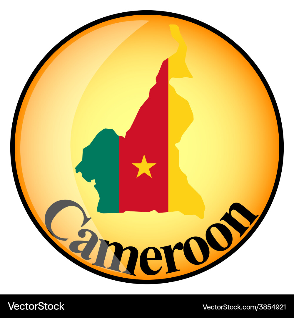 Button Cameroon Royalty Free Vector Image - VectorStock