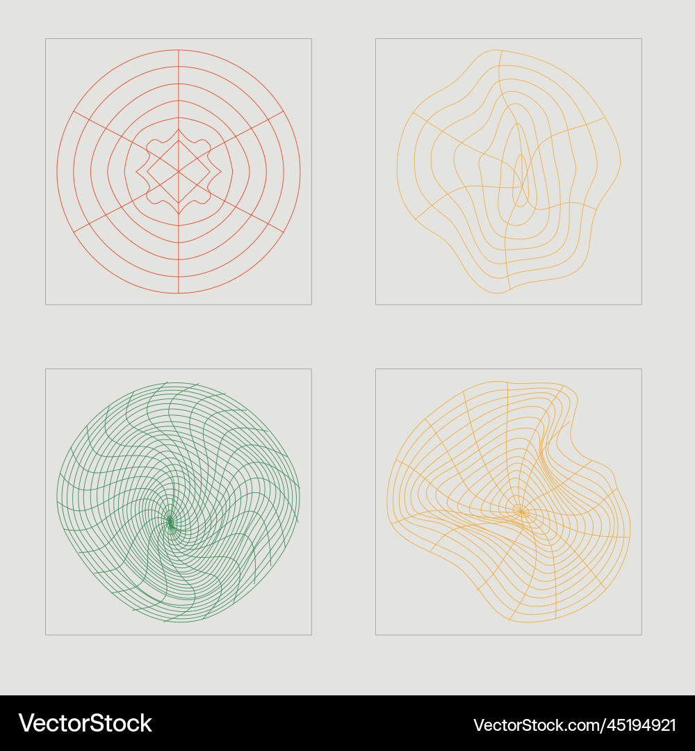 Collection of y2k elements large set of retro Vector Image