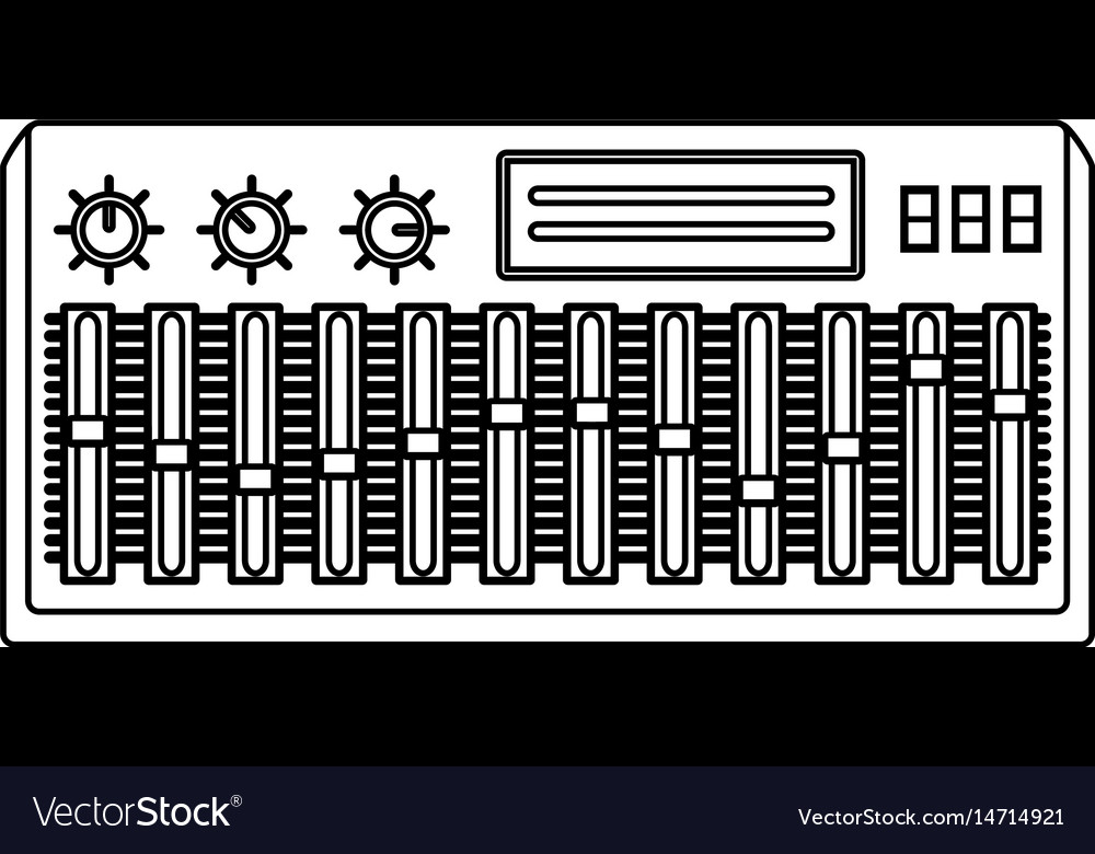 Dj turntable design Royalty Free Vector Image - VectorStock