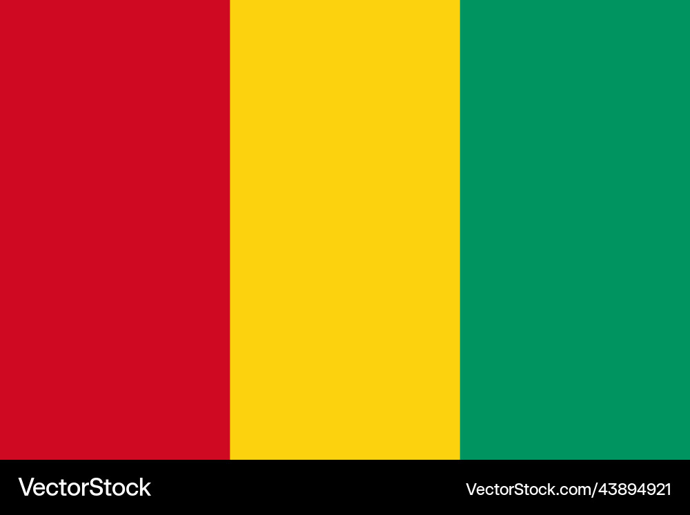 Guinea flag country nation symbol Royalty Free Vector Image
