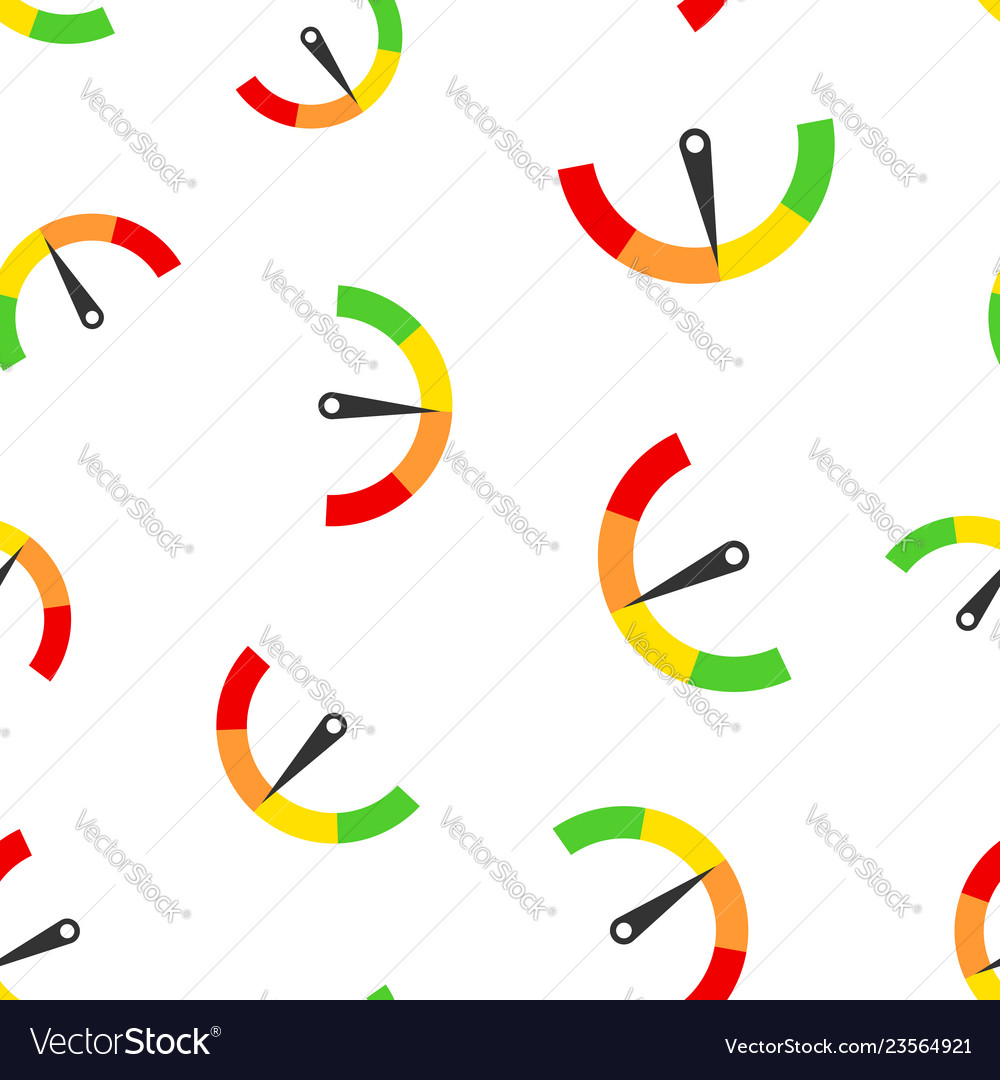 Meter dashboard icon seamless pattern background Vector Image