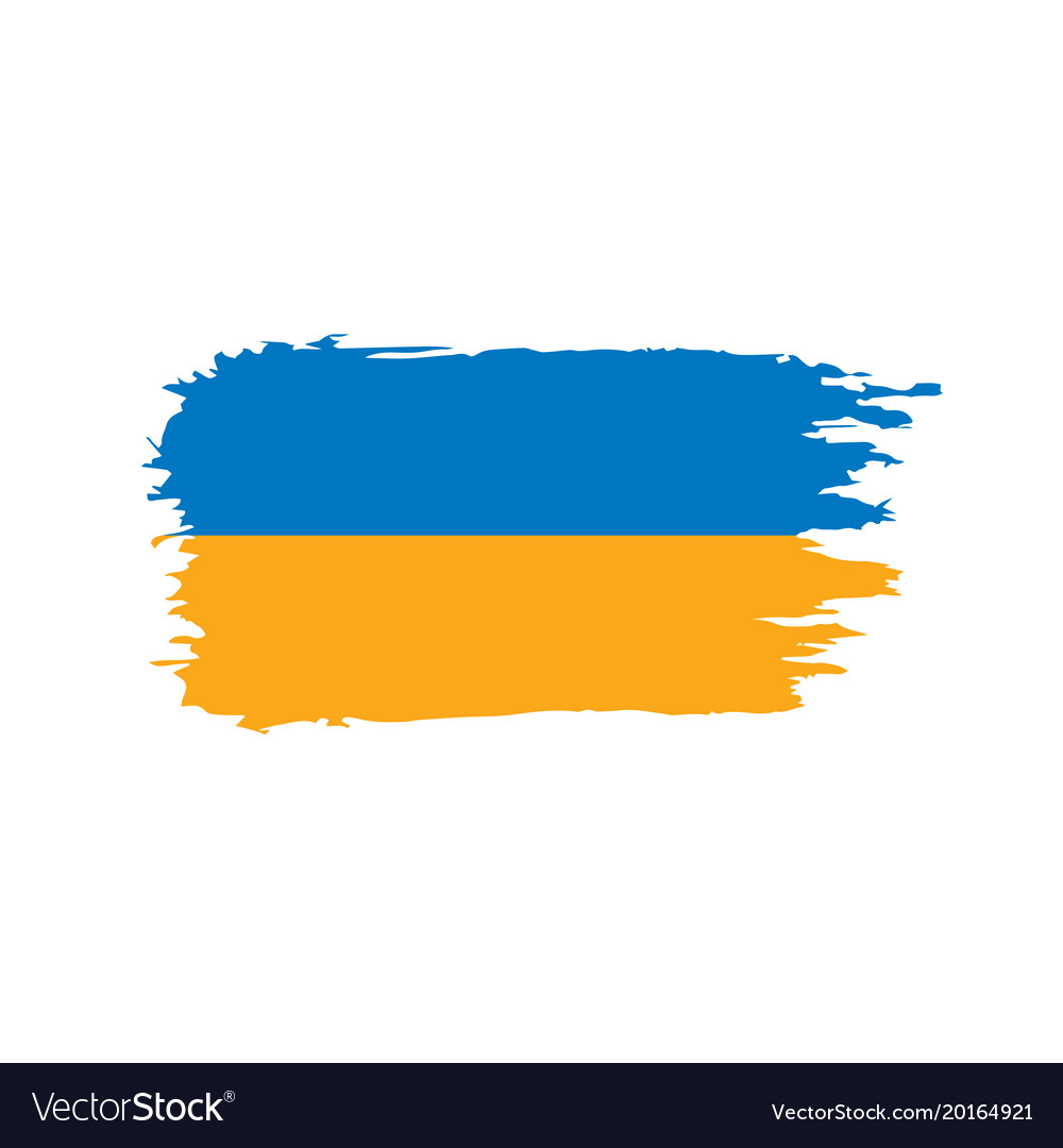 Ukraine flag Royalty Free Vector Image - VectorStock