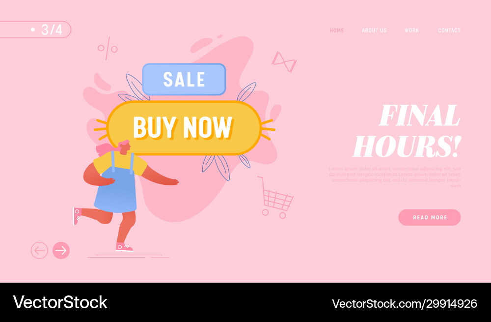 Big sale promo campaign internet purchase Vector Image