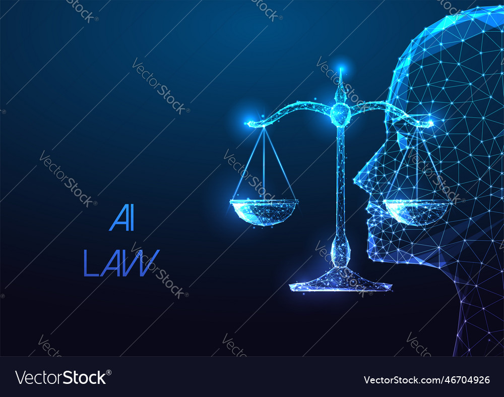 Concept of ai law artificial intelligence Vector Image Concept of ai law artificial intelligence Vector Image