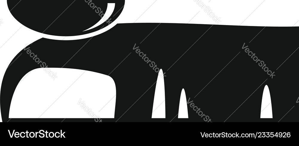 Contact lens finger icon simple style Royalty Free Vector