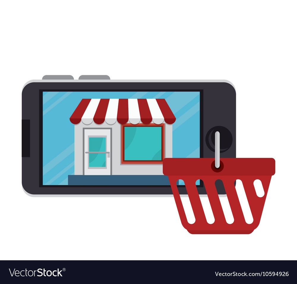 E-commerce smartphone shop online design Vector Image