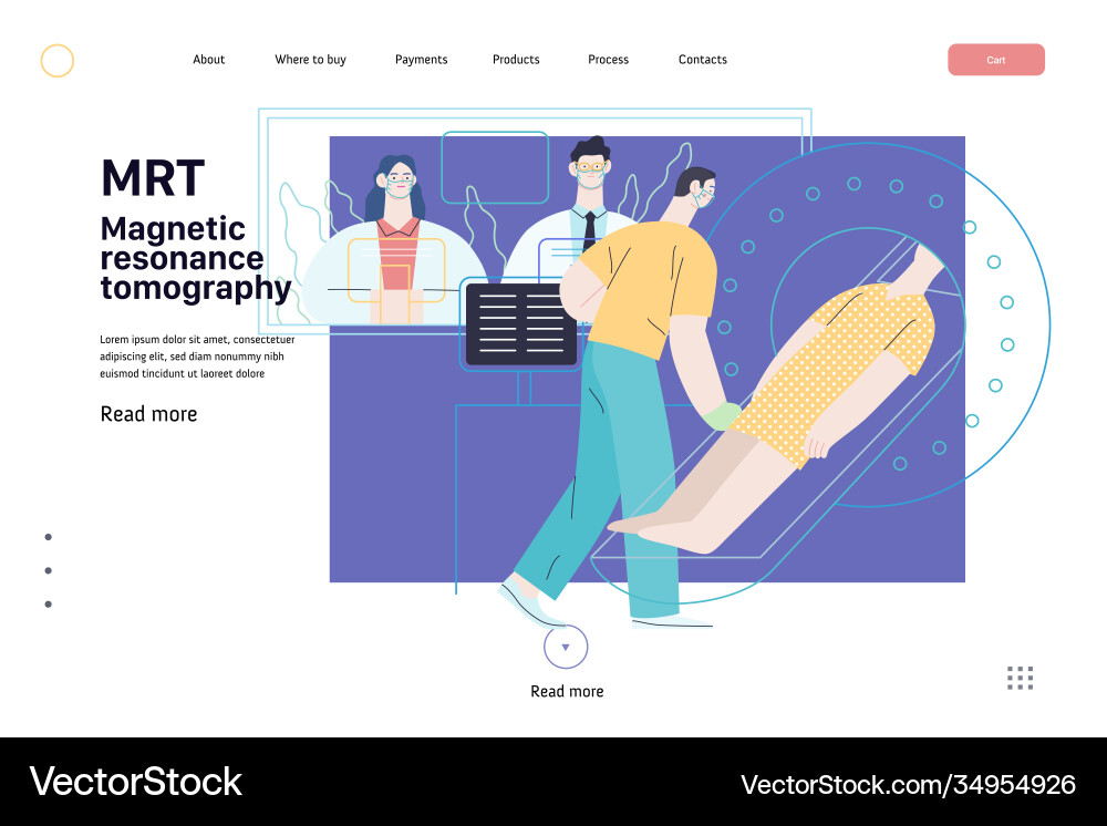 Medical tests - magnetic resonance Royalty Free Vector Image