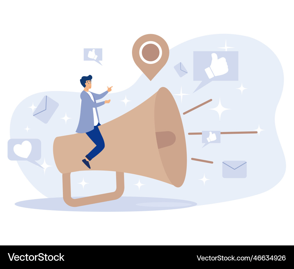 Online digital campaign concept advertising cost Vector Image