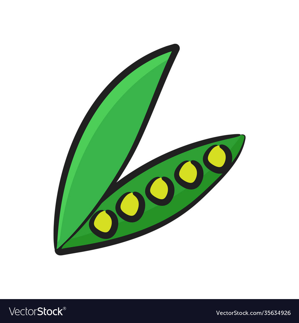 Peas Royalty Free Vector Image - VectorStock