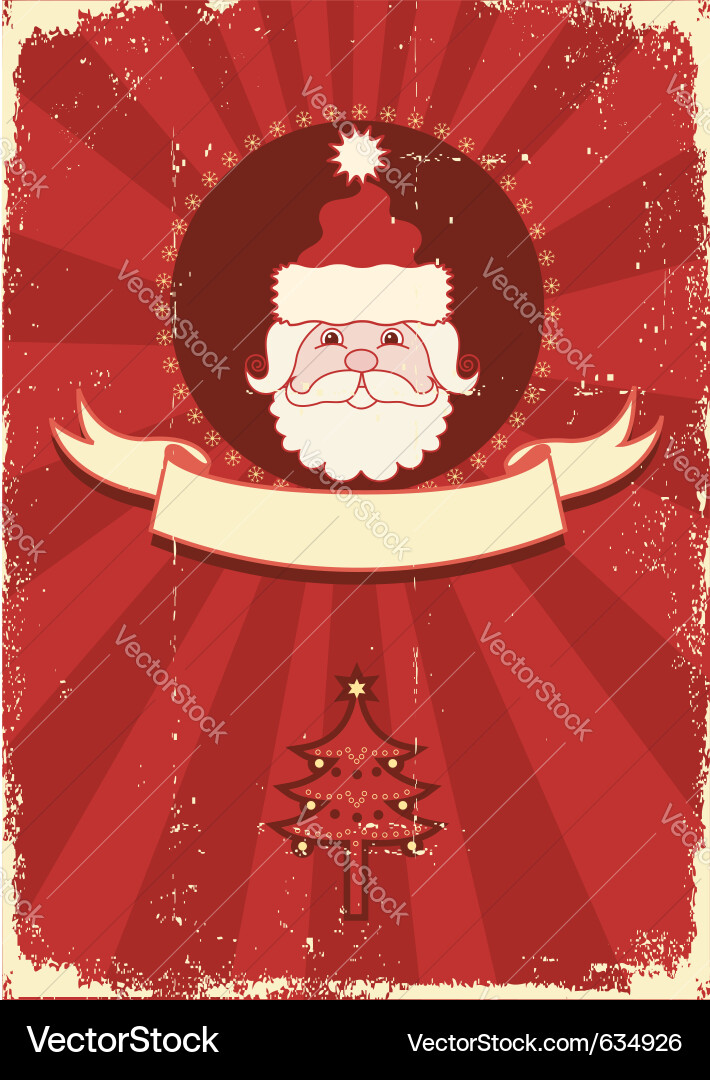 Portrait of santa Royalty Free Vector Image - VectorStock