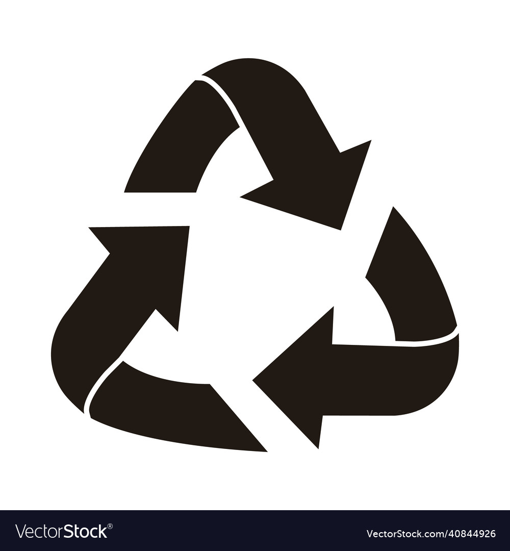 Recycle symbol design Royalty Free Vector Image