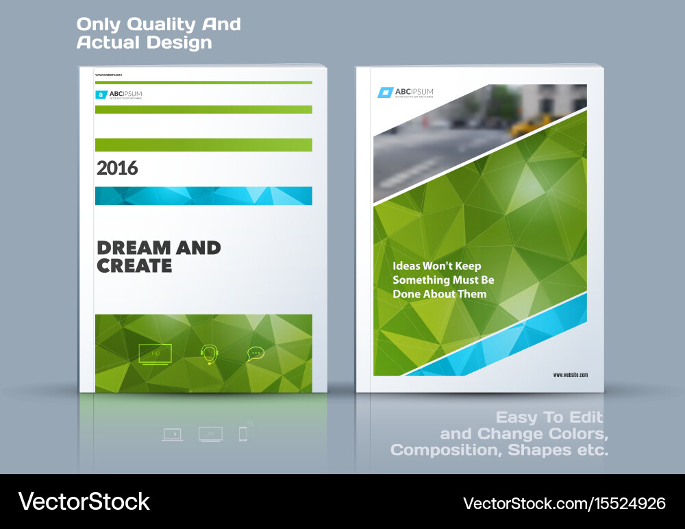 Set of business template brochure design Vector Image