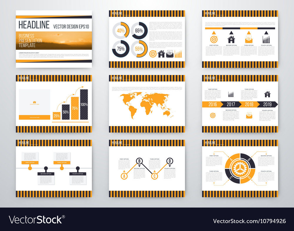 Set of infographic elements Royalty Free Vector Image