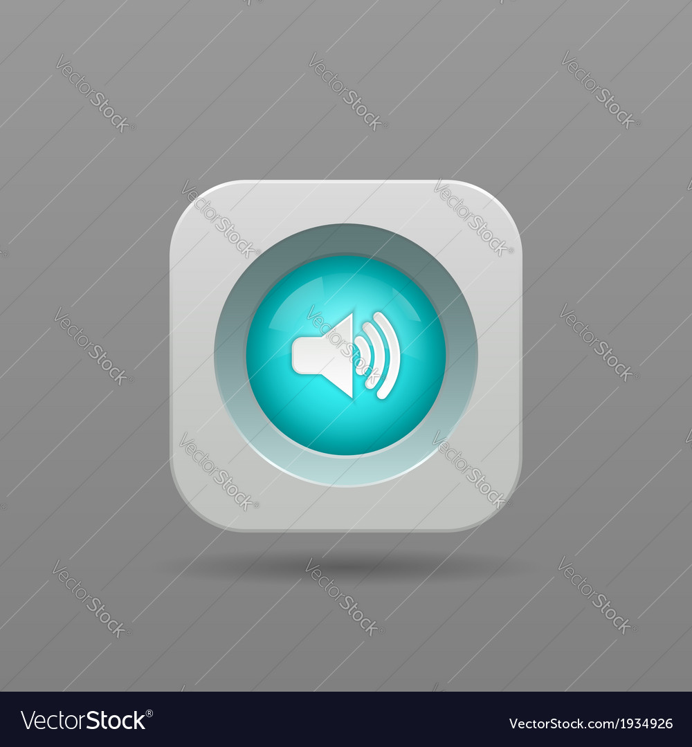Speaker button Royalty Free Vector Image - VectorStock
