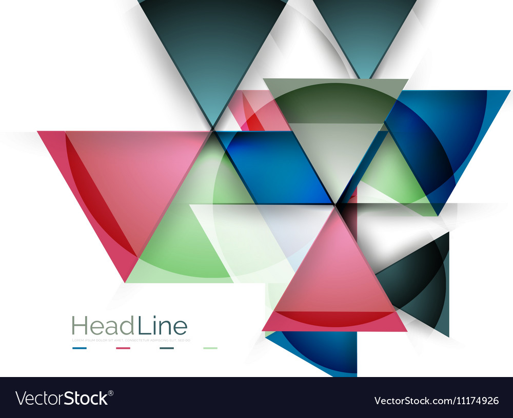 Triangle abstract background Royalty Free Vector Image