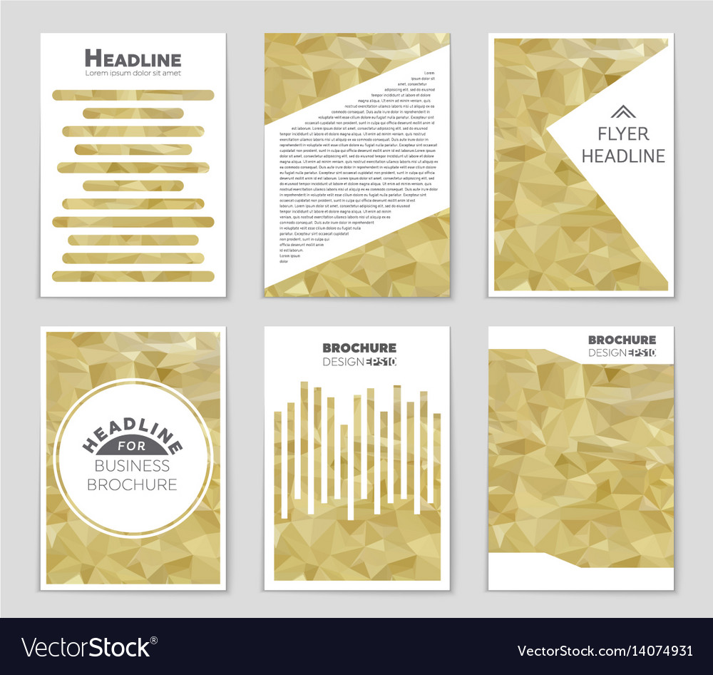 Abstract layout background set for art Royalty Free Vector