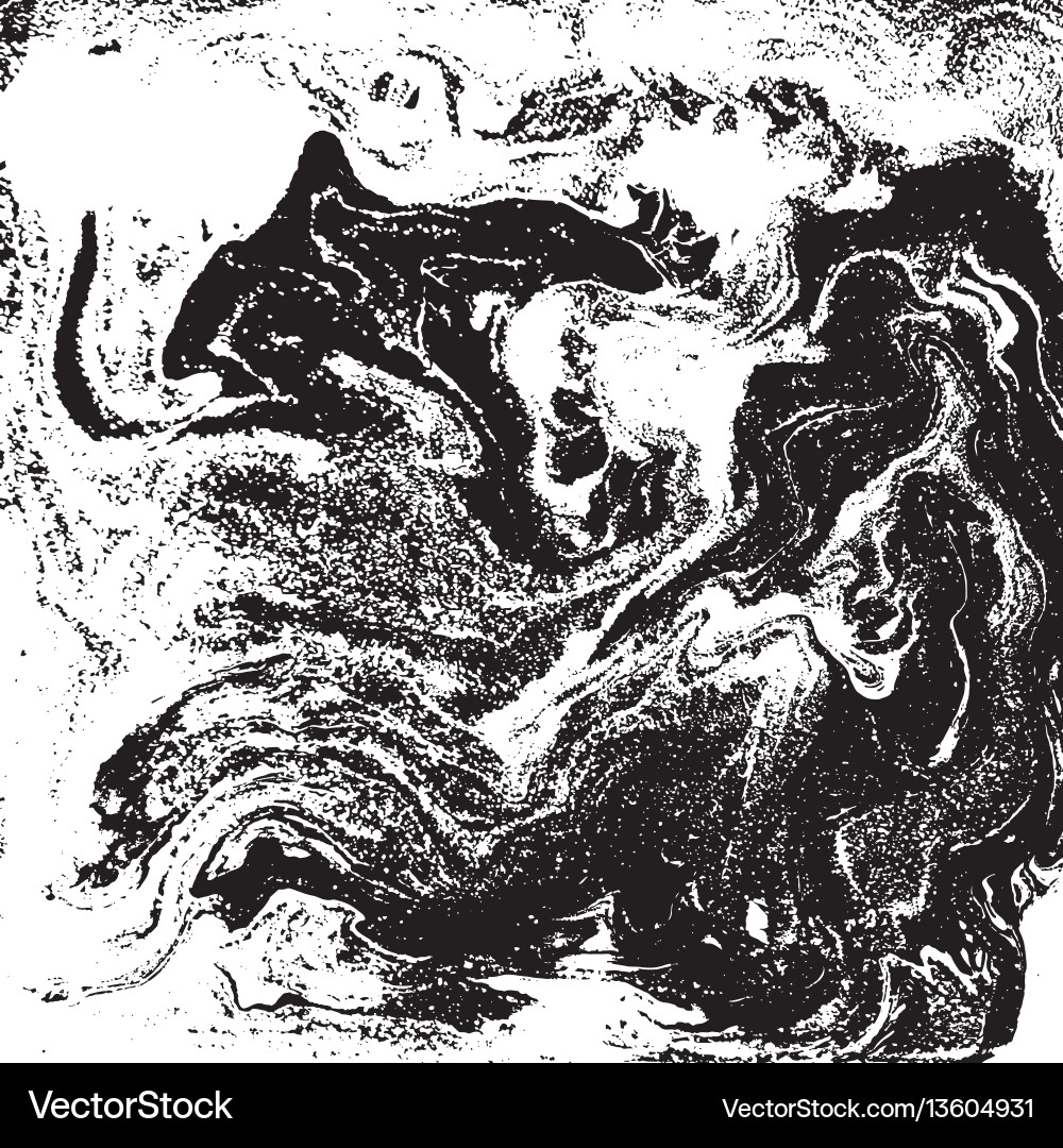 Black and white liquid texture watercolor hand Vector Image