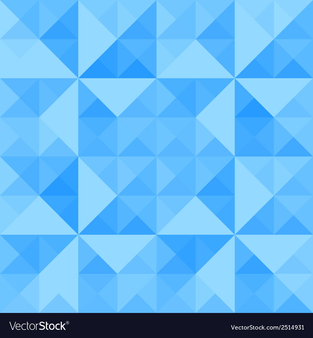Blue triangle background Royalty Free Vector Image