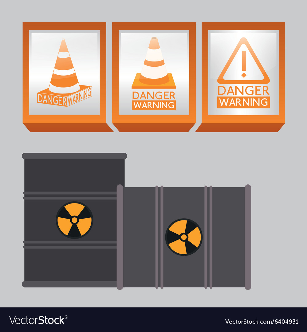 Danger warning design Royalty Free Vector Image