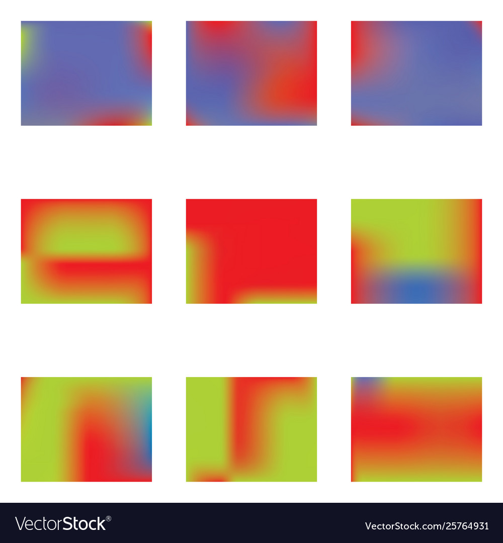 Gradient mesh painted in different colors Vector Image