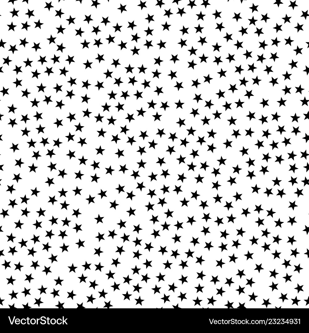 Star seamless pattern night space or christmas Vector Image