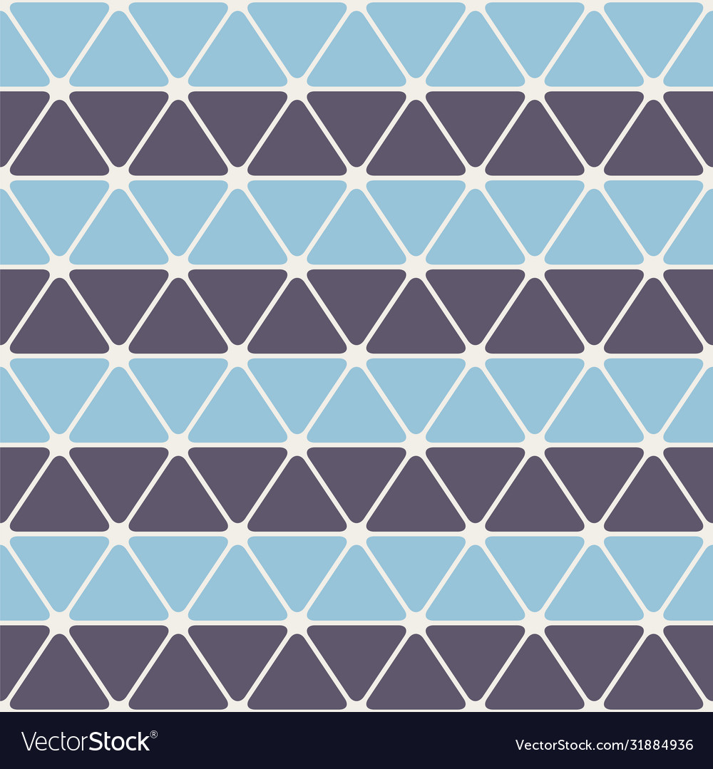 Abstract seamless rounded triangles pattern Vector Image