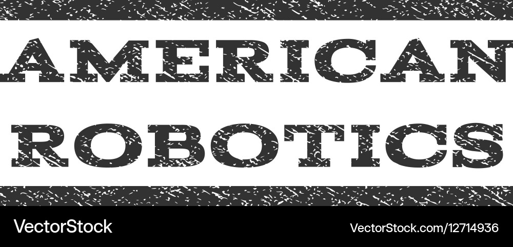 American Robotics Watermark Stamp Royalty Free Vector Image