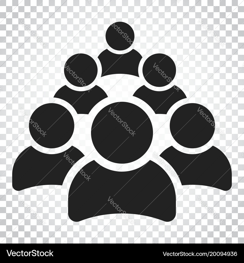 Group of people icon persons icon simple Vector Image