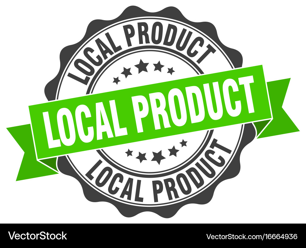 Local product stamp sign seal Royalty Free Vector Image